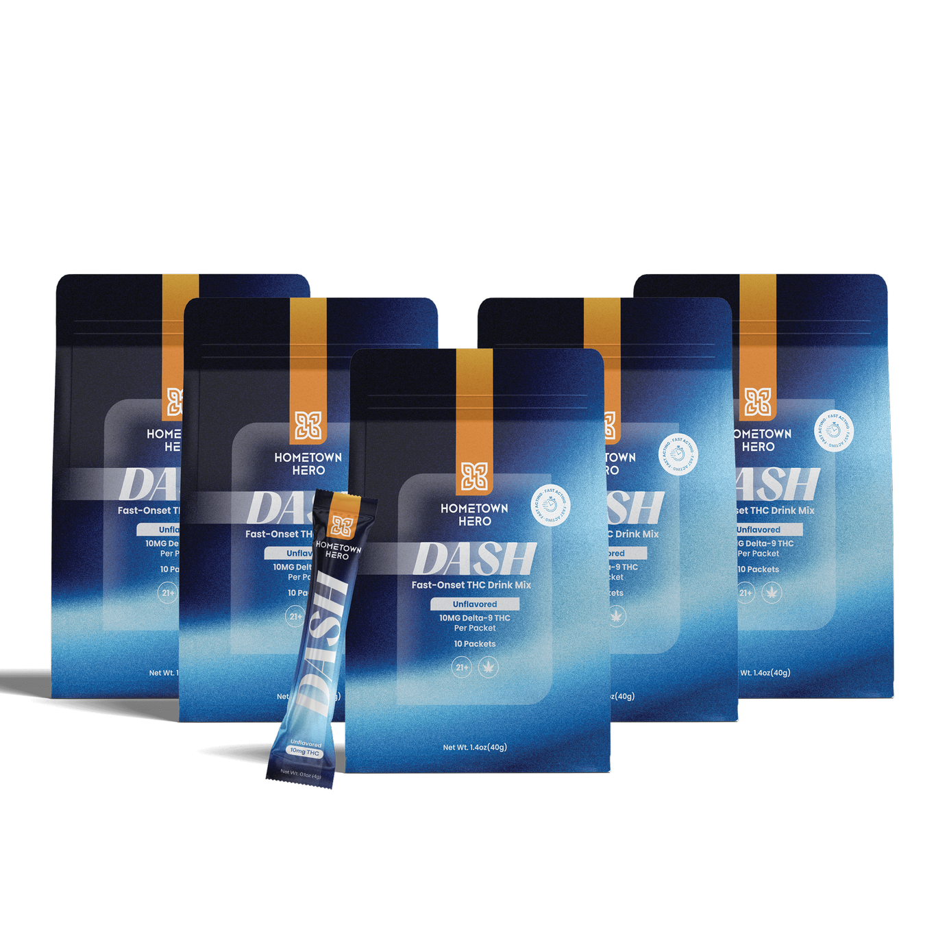 DASH THC Powder | Flavorless, Water-Soluble Cannabis Packets